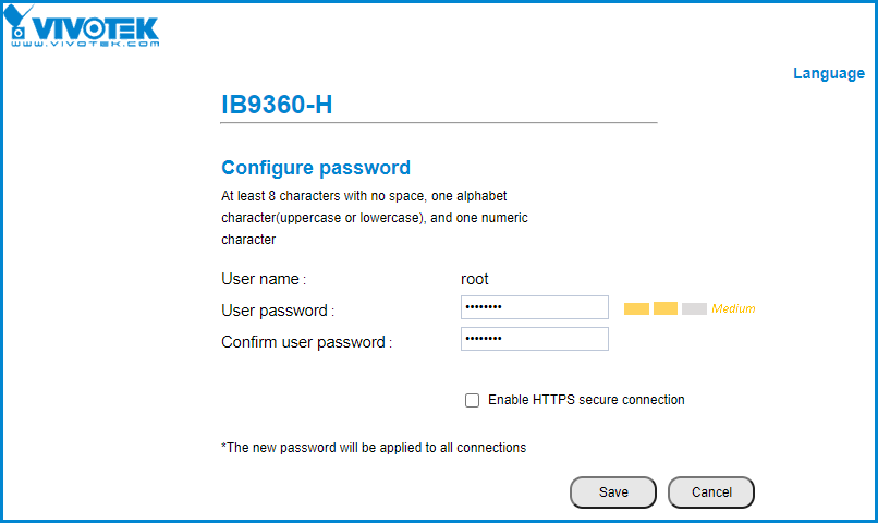 Vivotek: connecting through ONVIF