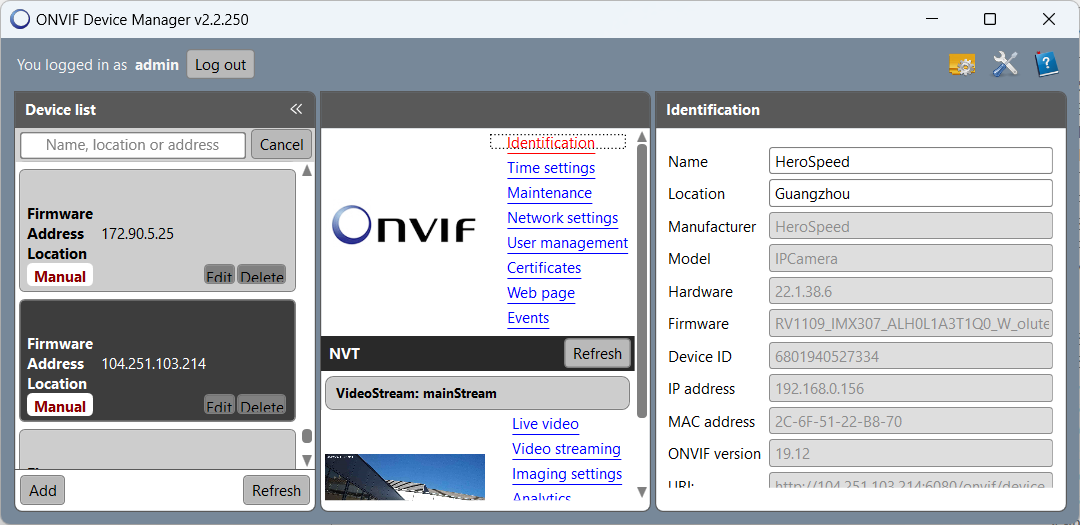 Testing connectivity